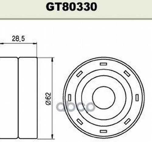 Ролик натяжной ремня грм GT80330 GMB