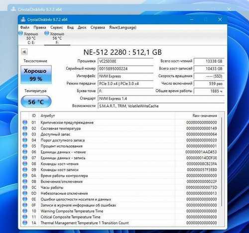 KingSpec NE-512 Ssd m2 nvme