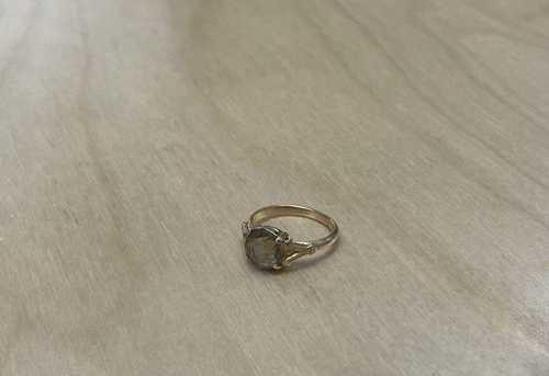 Золотое кольцо с дымчатым топазом СССР
