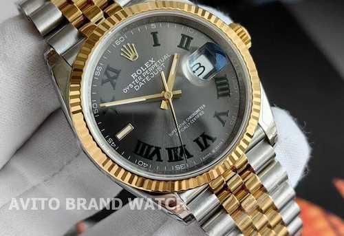 Часы женские Rolex wimbledon 36 золото сталь новые
