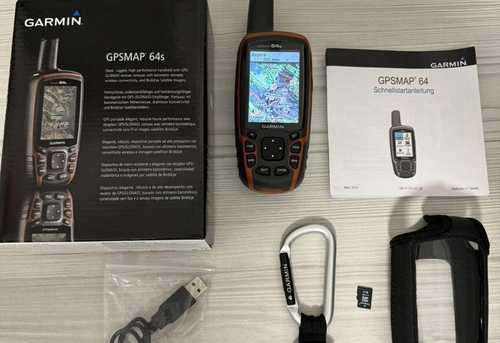 Garmin gpsmap 64s в упаковке с чехлом