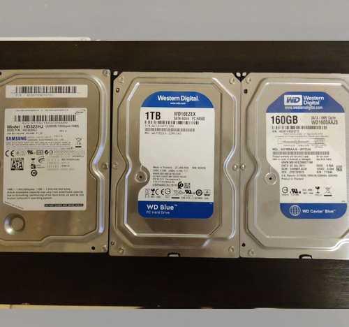 HDD диски 3.5" 1tb, 320gb, 160gb