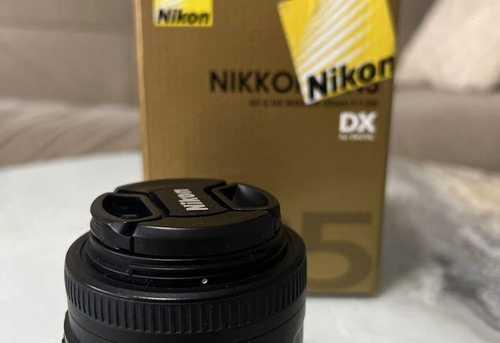 Объектив nikon 35 mm 1.8G AF-S nikkor DX