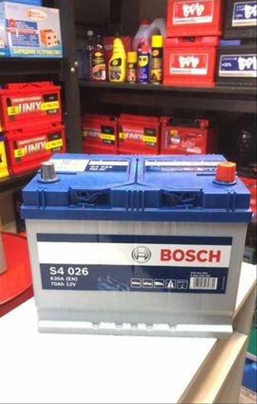 Аккумулятор 70ач bosch asia S4 026 новый
