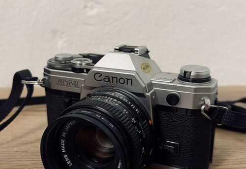 Плёночный фотоаппарат Canon AT-1 + canon fd 50mm