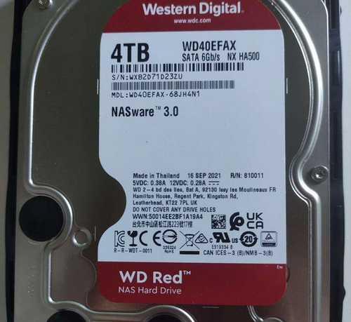 Жесткий диск Western Digital WD Red 4 тб WD40efax