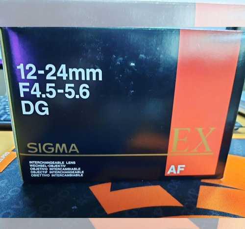 Продается объектив Sigma 12-24 мм f / 4.5-5.6 для