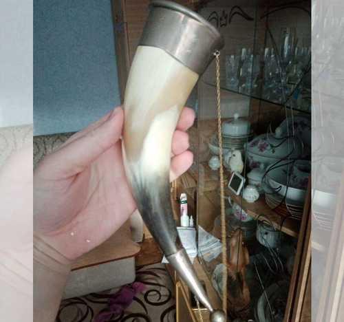 Винтажный рог Кавказский. Кость СССР