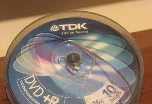 Чистые DVD+R (болванки) 10шт