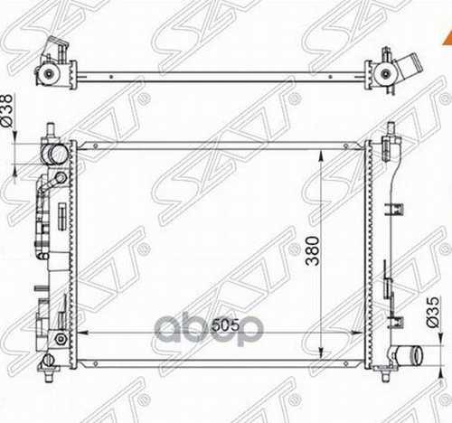 Радиатор Hyundai Solaris 17- / Kia Rio 16