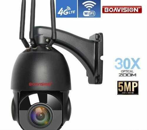 Камера 4G/ WiFi с сим-картой 5Mp30 зум boavision