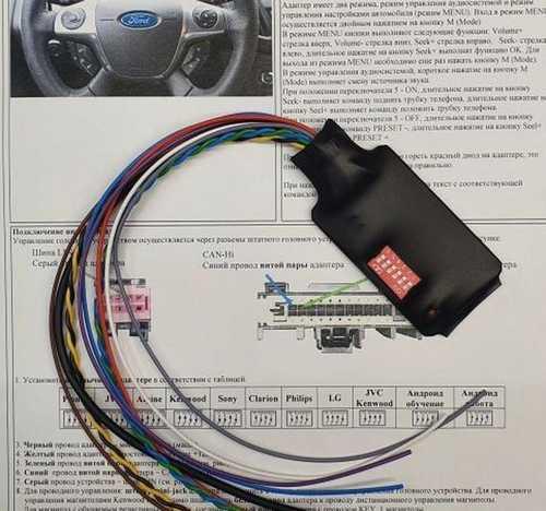 Zexma ford адаптер кнопок на руле MFD207FO