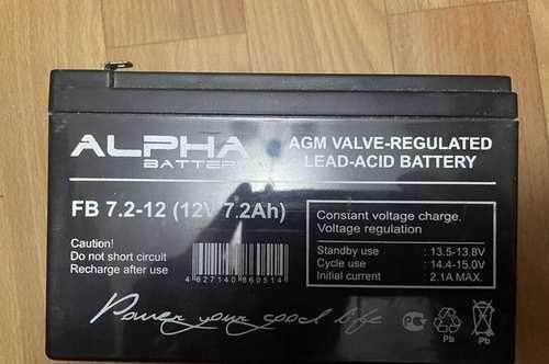 Аккумулятор Alpha Battery FB 7.2-12