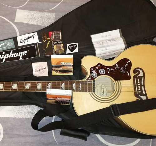 Epiphone EJ-200CE/N комплект э/а гитары