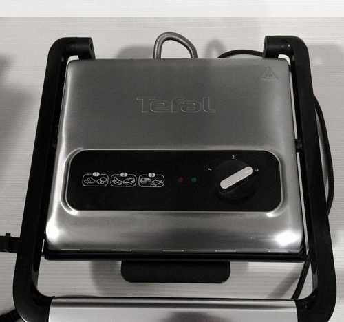 Электрогриль Tefal inicio 2 GC242D38 серебристый