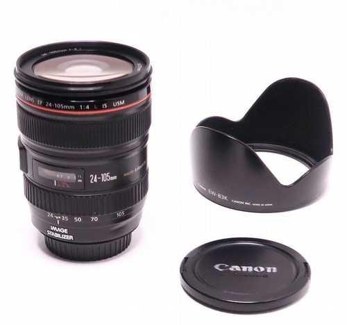 Объектив Canon EF 24-105 f/4L IS USM  бленда