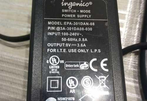 Блок питания Ingenico EPA-301DAN-08