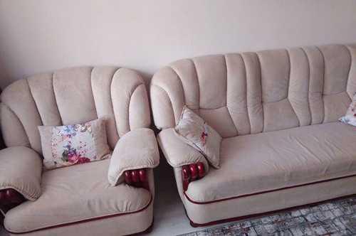 Комплект диван с креслом
