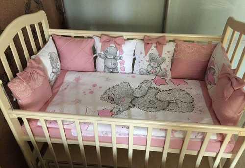 Комплект для детской кроватки с бортиками
