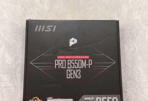 Материнская плата am4 b550 MSI PRO B550M-P GEN3