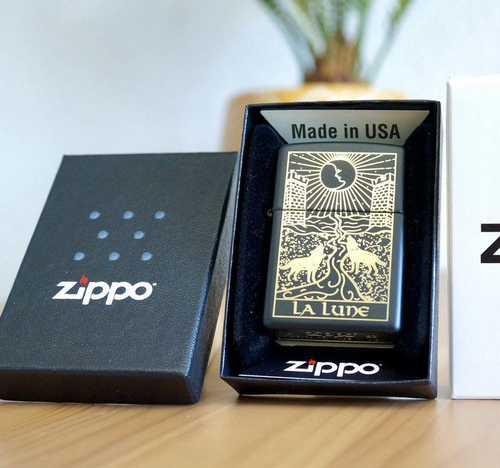 Зажигалка Zippo Wolf Tarot Card (Новая, Оригинал)