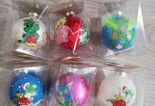 Елочные игрушки стекло