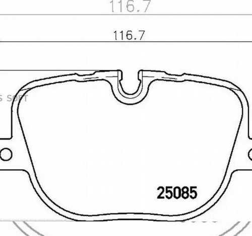 Brembo P 44 025 Колодки тормозные land rover range rover III/sport 5.0 09- задние