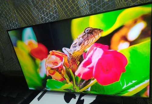 Огромный тонкий яркий 4K Samsung, SMART TV, Wi Fi