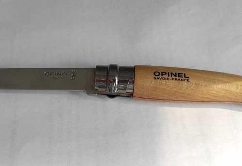 Нож Opinel №10 филейный, нержавеющая сталь, бук