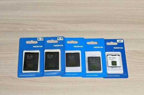 Акб Nokia BL-4D, BL-5K, BL-6F, BP-6MT