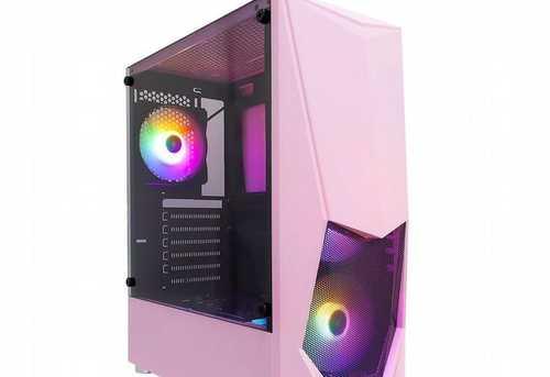 Корпус 1stplayer DK-3 pink / ATX, tempered glass