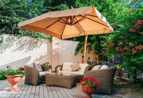 Зонты на боковой опоре для дачи и сада