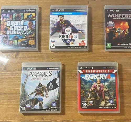 Игры PS4 (Minecraft/Far cry/FIFA/ GTA 5)