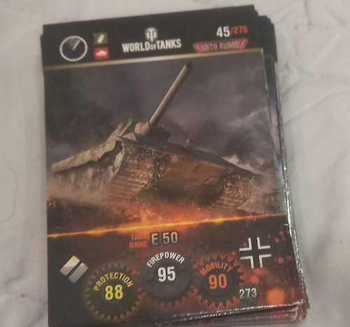 World of tanks карточки (Earth Rumble) от Panini