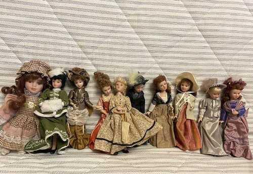 Игрушки из стекла, куклы дамы эпохи