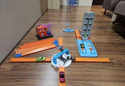 Гоночный трек hot wheels, Автовоз с краном