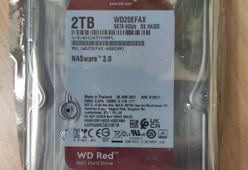 HDD WD Red 2 Тб новый в упаковке, не китай