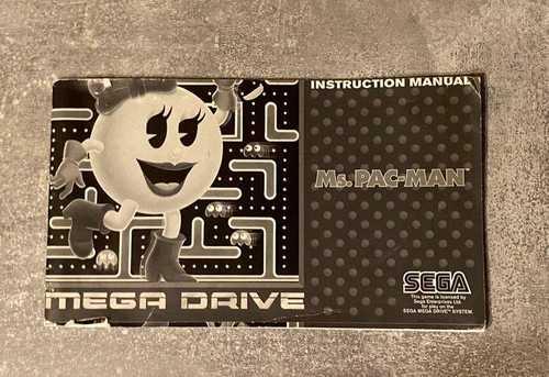 Ms. Pac-man инструкция Segs Mega Drive Pal