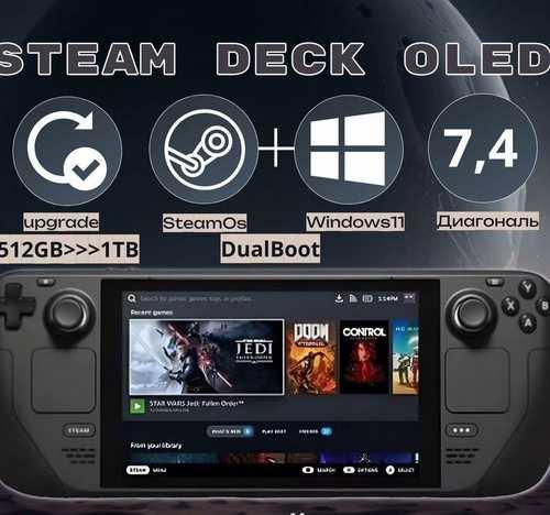 Приставка Valve Steam Deck oled DualBoot 1 тб