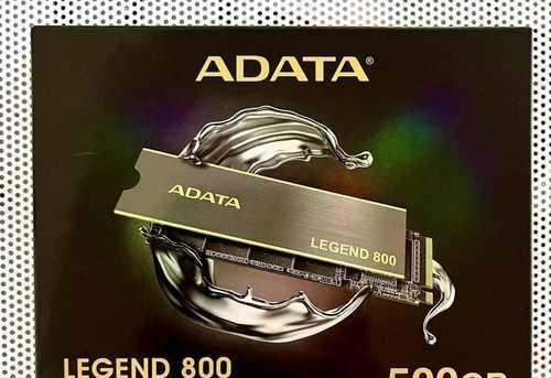 Новый SSD M.2 накопитель adata legend 800 500Gb