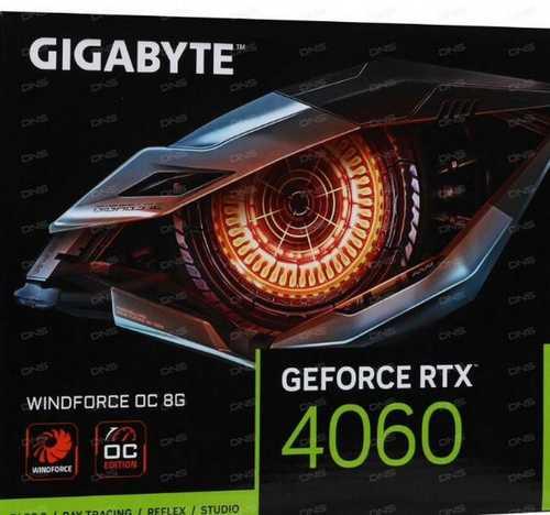 Новая видеокарта Gigabyte GeForce RTX4060 dual 8Gb