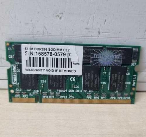 Оперативная память SO-dimm DDR2 Transcend 512Mb P