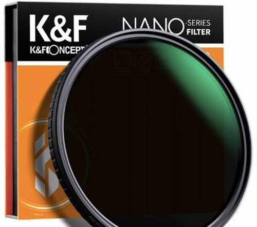 Светофильтр K&F Concept Nano-X ND32-512 58мм