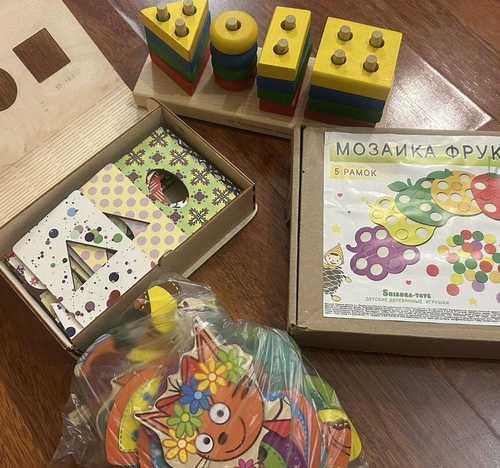 Развивающие деревянные игрушки