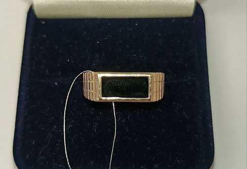 Золотая мужская печатка кольцо 18,5 размер 585