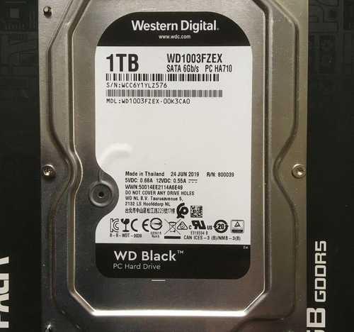 Western Digital 1 тб Black (WD1003fzex)