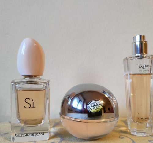 Духи. Armani Si. dkny Fresh blossom. Lancome