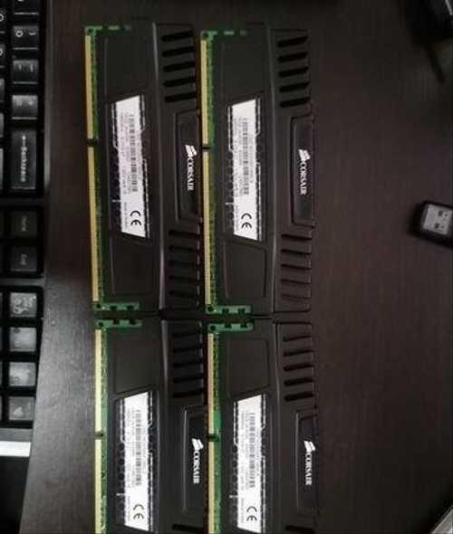 Оперативная память corsair DDR3 16GB(4x4GB) 1866MH