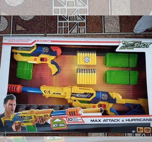 Новый.Игровой набор x-shot и бластер nerf