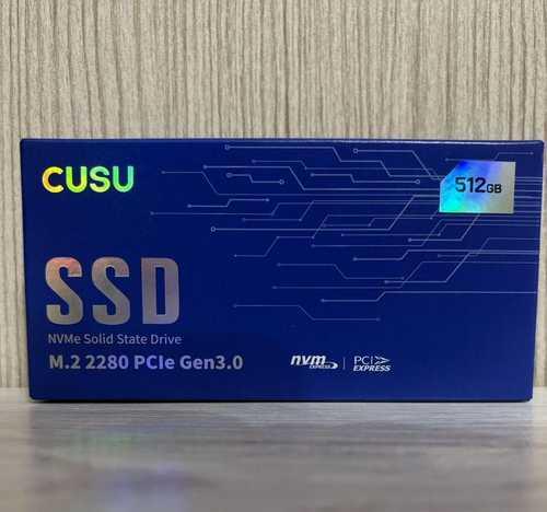 Ssd m2 nvme 512gb cusu, новый